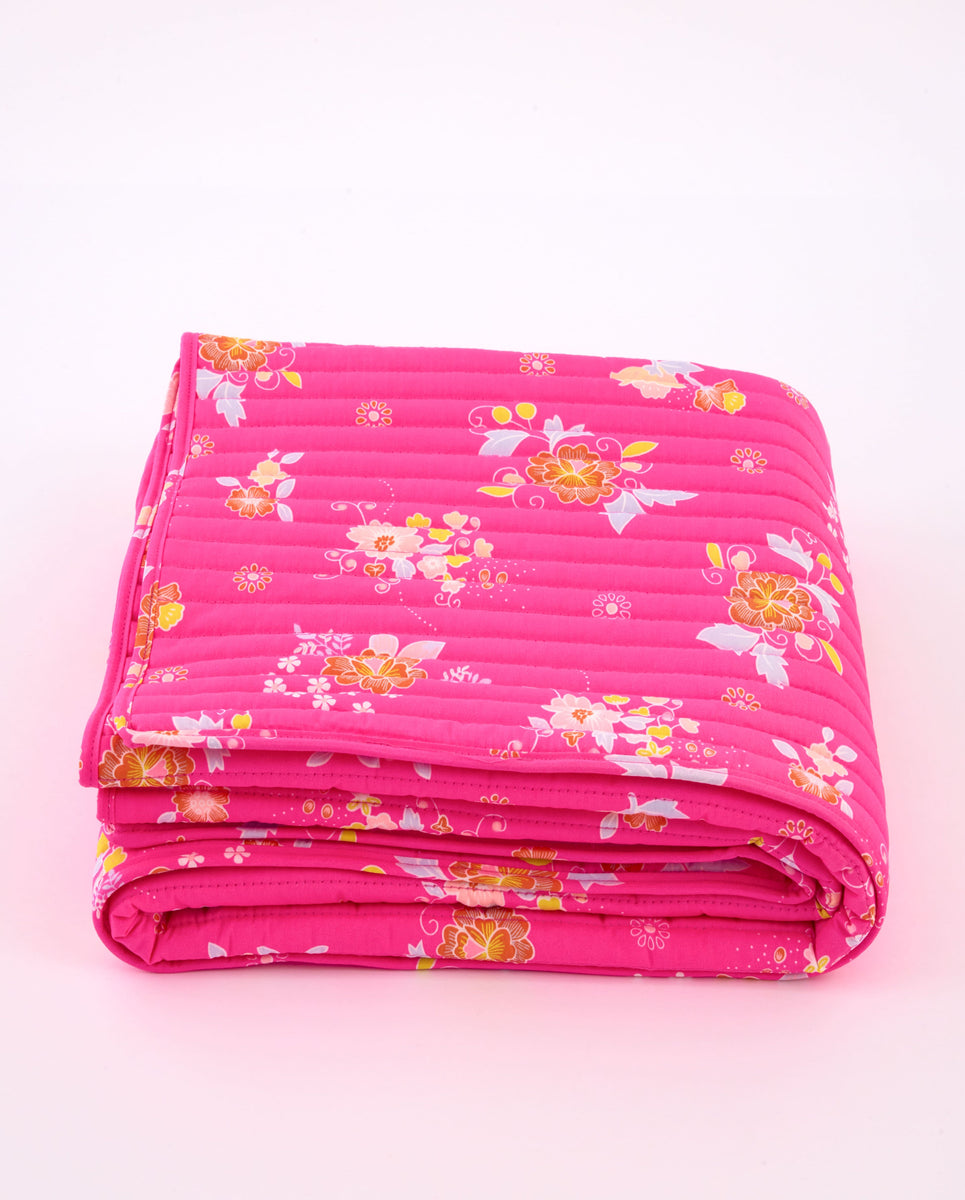 Polska pink quilted bedspread – Petit Pan